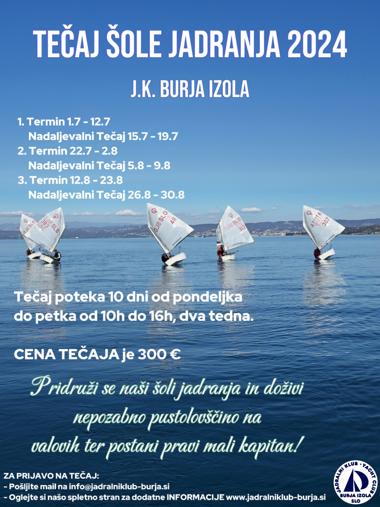ŠOLA JADRANJA 2024 • JK Burja